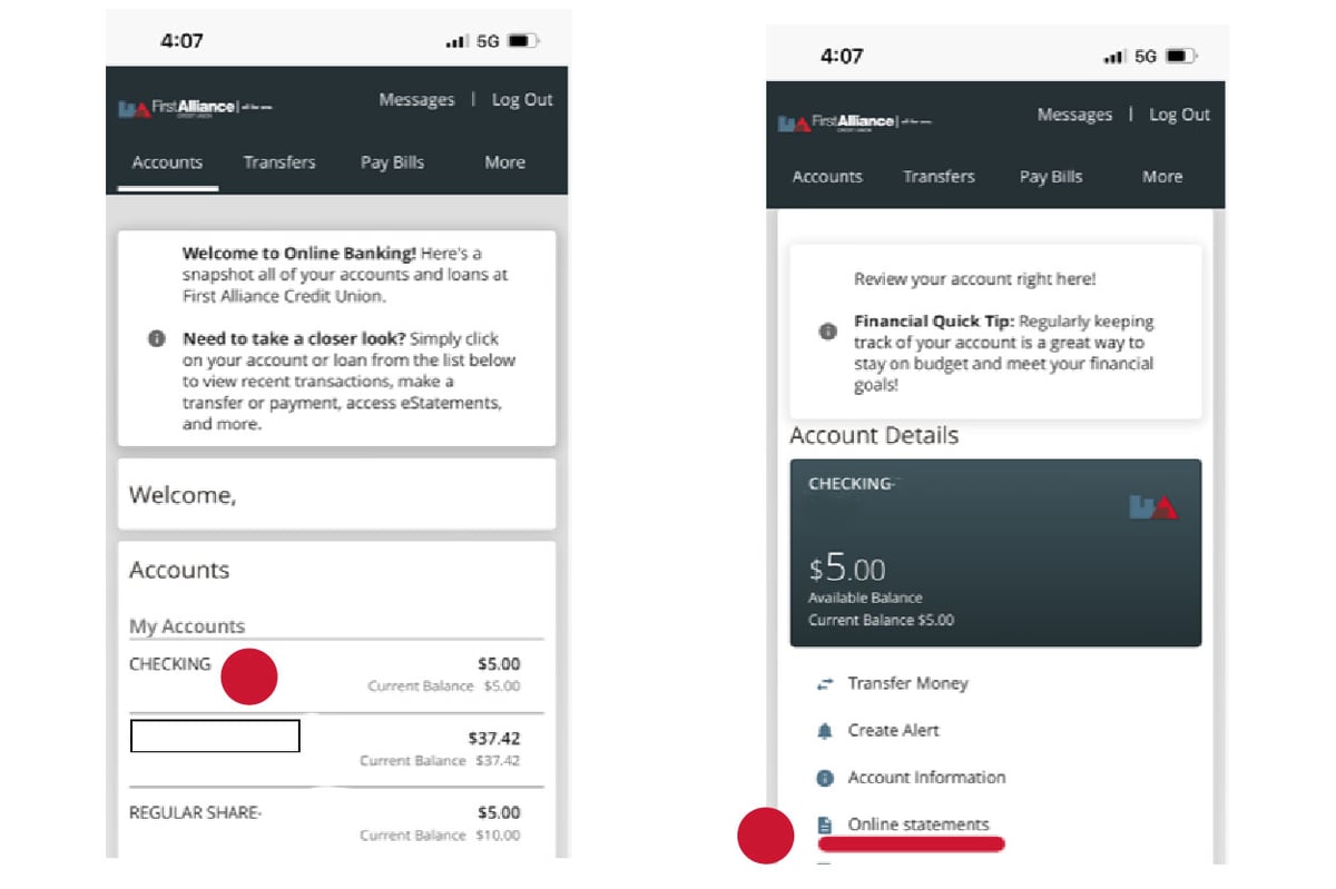 Accessing Your eStatements On a Mobile Device