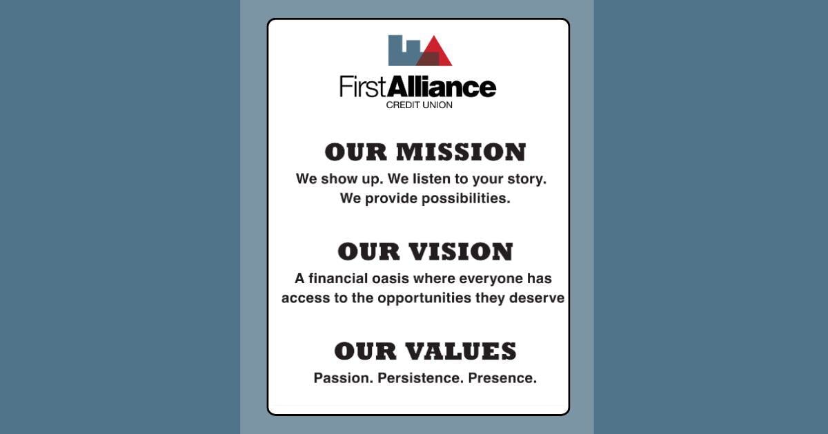 Discover the New Mission, Vision, and Values at First Alliance CU