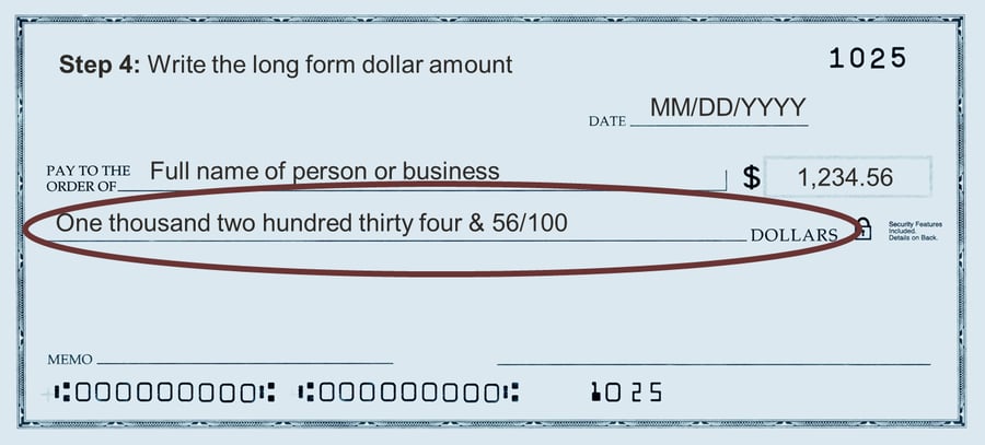 How to Write a Check